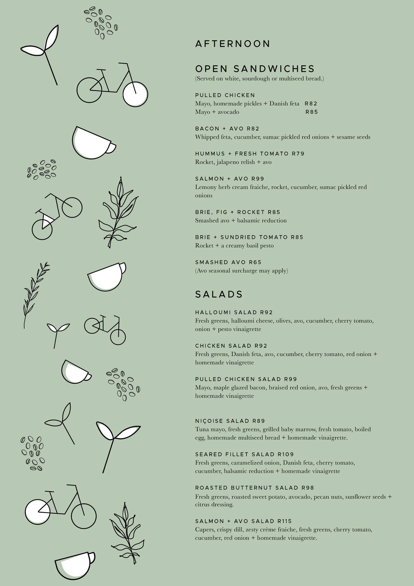 Menu at Lavender Blue Market, Café & Deli restaurant, East London ...