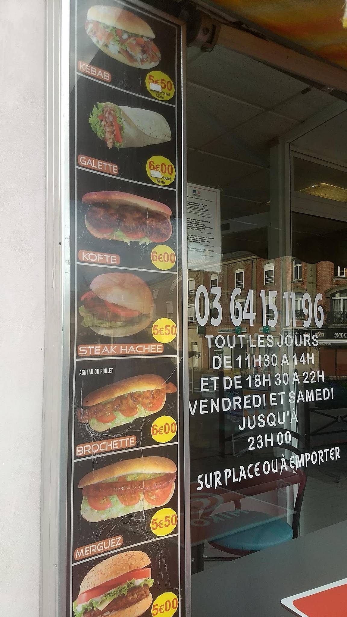 Menu au Efes Grill restaurant, Le Nouvion-en-Thiérache