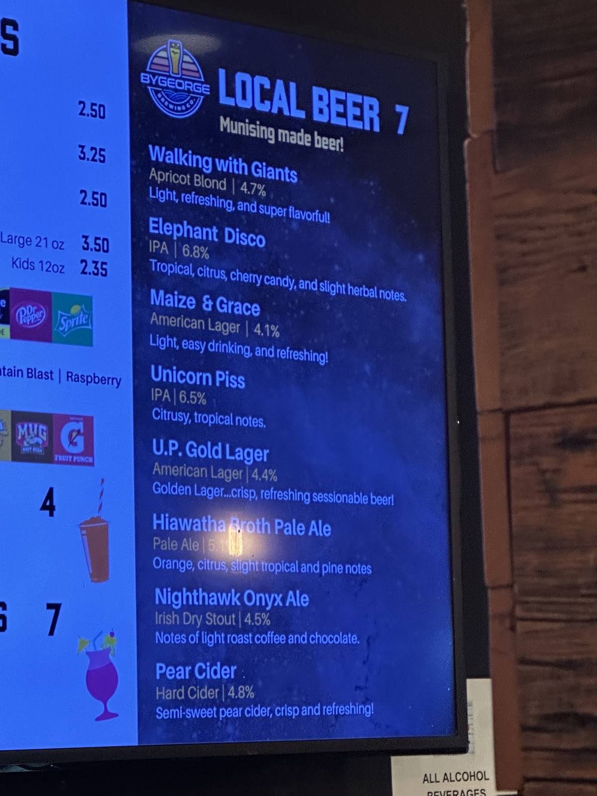 Menu at Eh! Burger restaurant, Munising