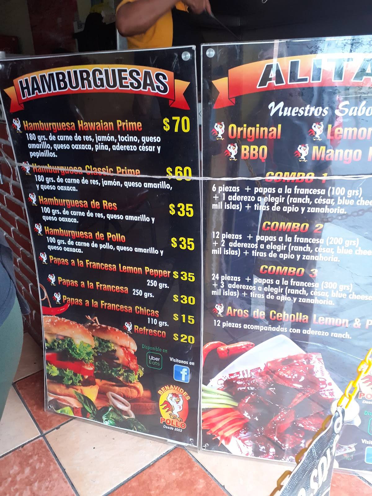 Carta del restaurante El Gran Pollo, Toluca del Lerdo, Av. Heroico ...
