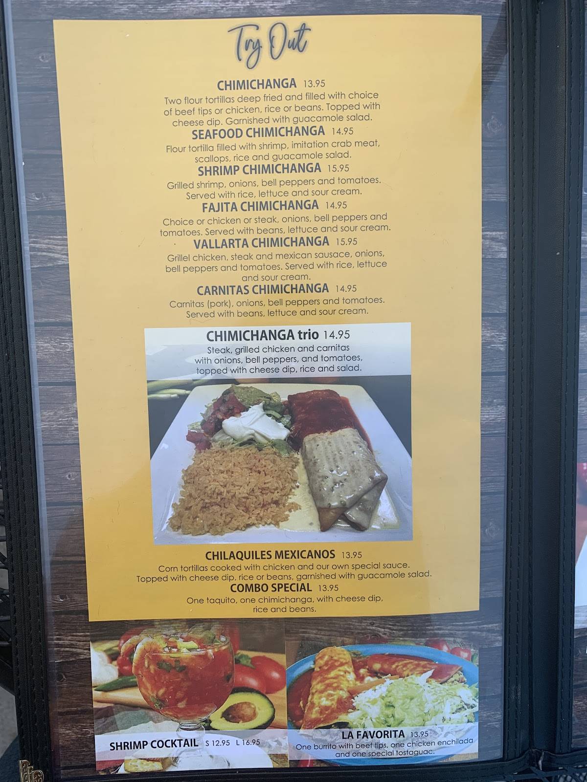 Menu at El Loro Mexican Restaurant, Detroit Lakes