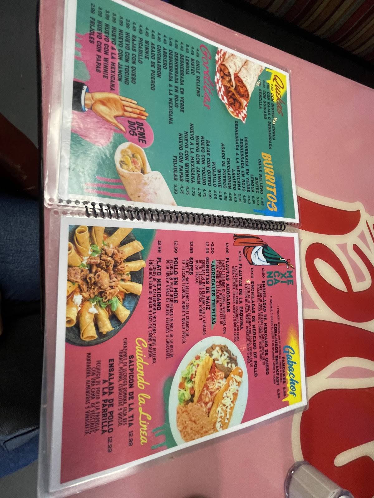 Menu at Los Corajudos del Gordo restaurant, El Paso
