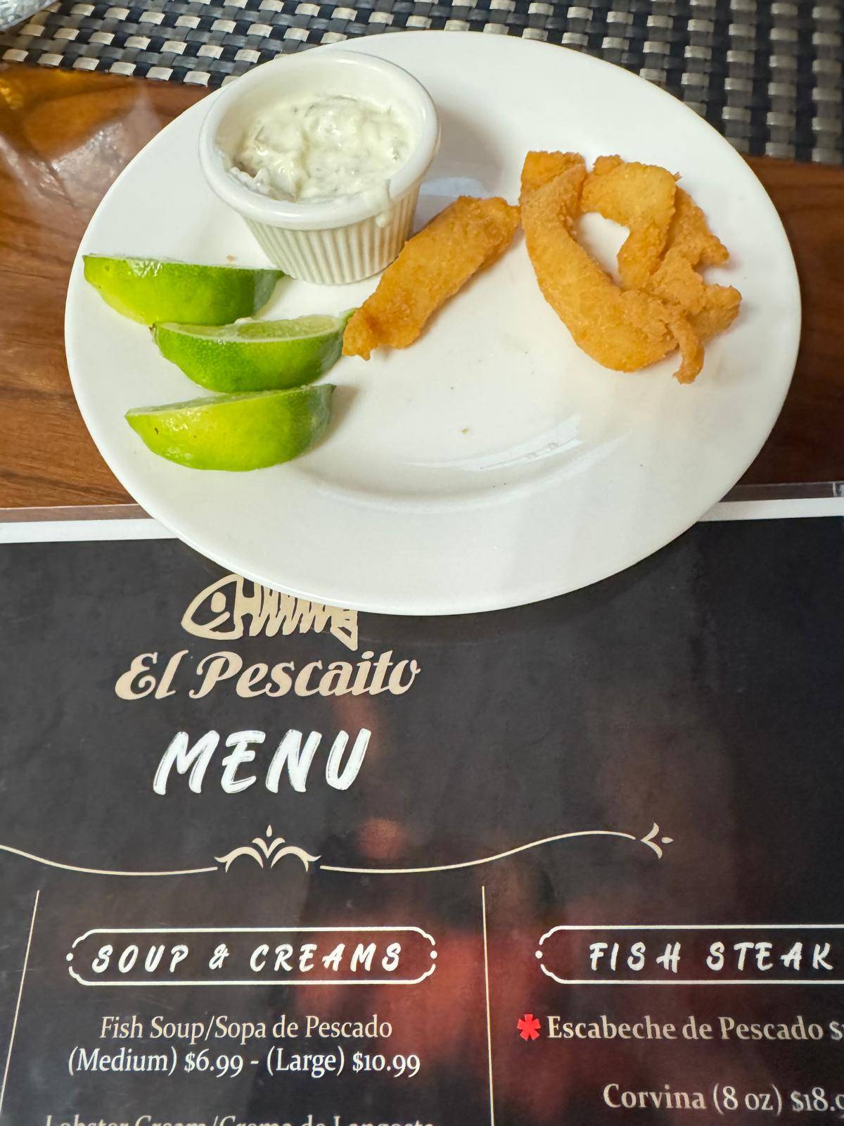 Menu at El Pescaito restaurant, Medley, NW 72nd Ave