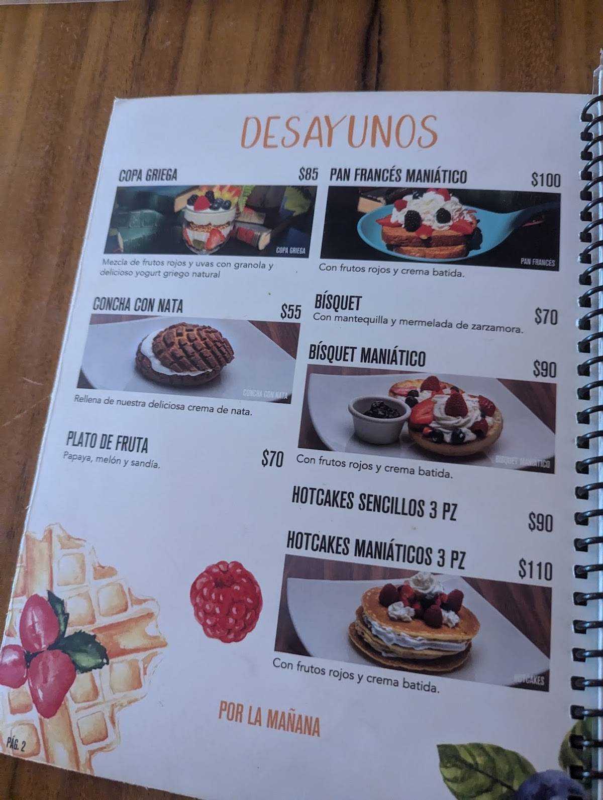 Carta del café Maniática Jardines., Santiago del Querétaro, Hacienda ...
