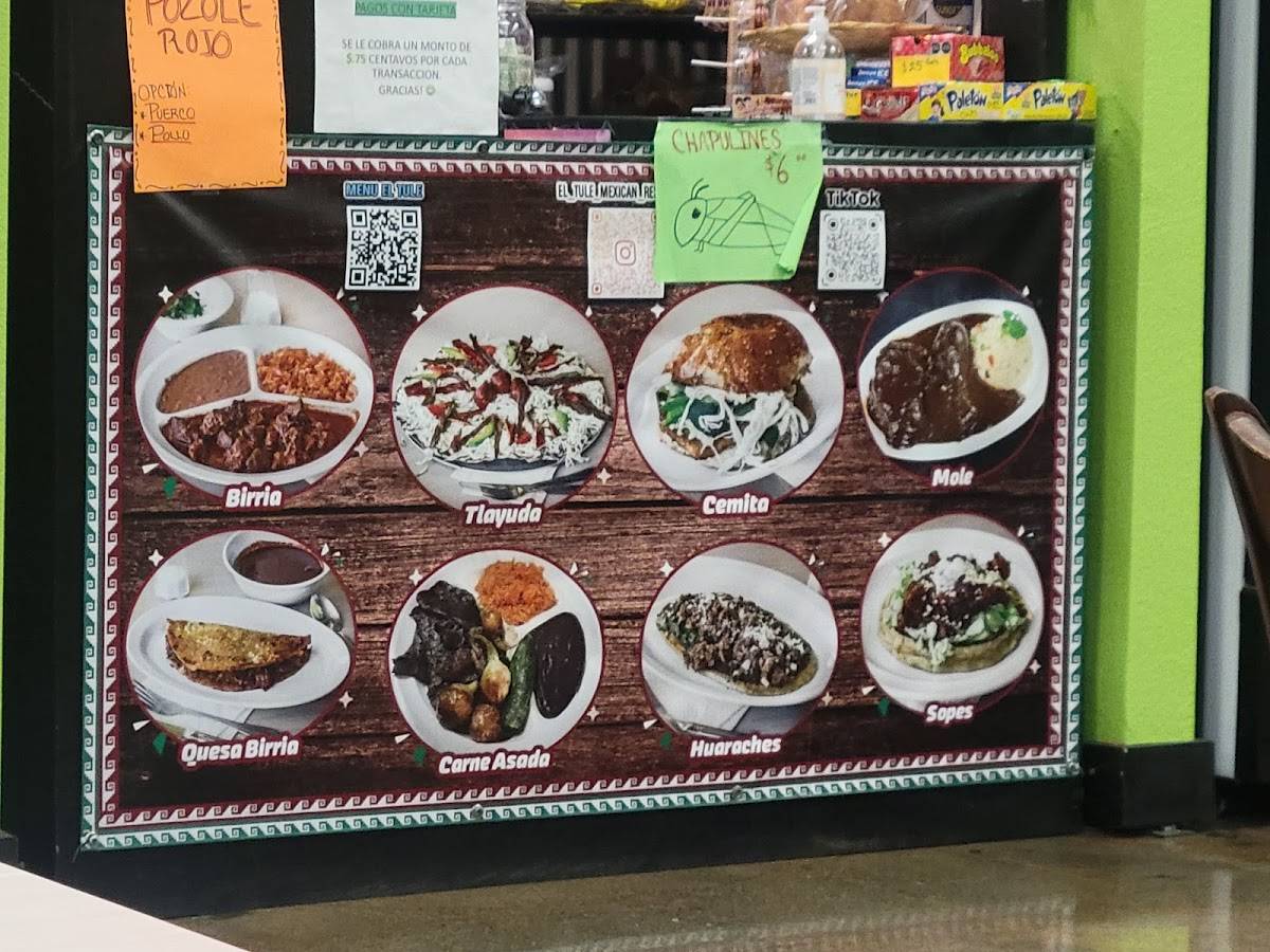 Carta de El Tule Mexican Restaurant, Huntington Park