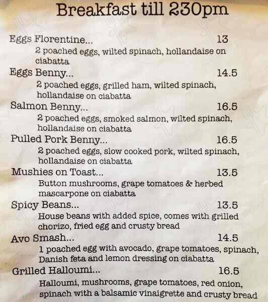 Menu at Elevated Grounds Coffeehouse cafe, Kalamunda