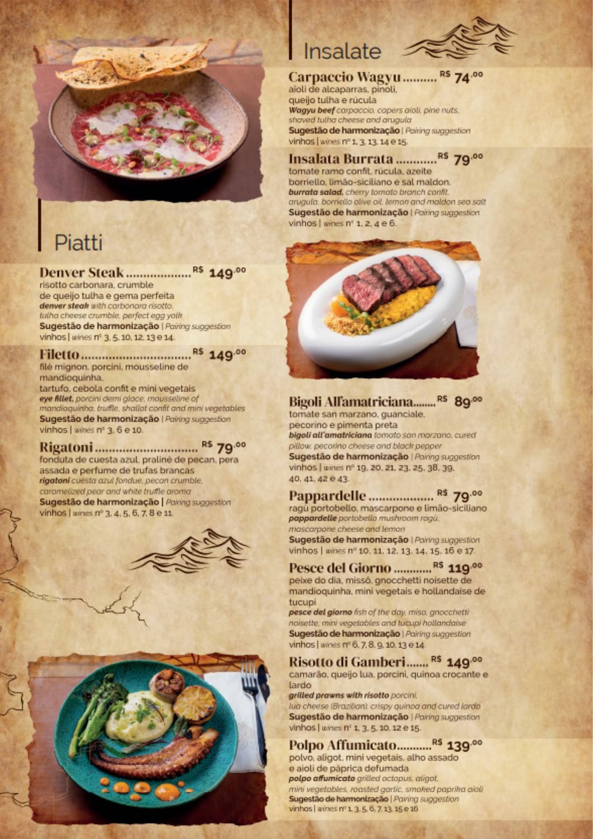 Menu em Elixir Restaurant & Lounge Bar, Campinas