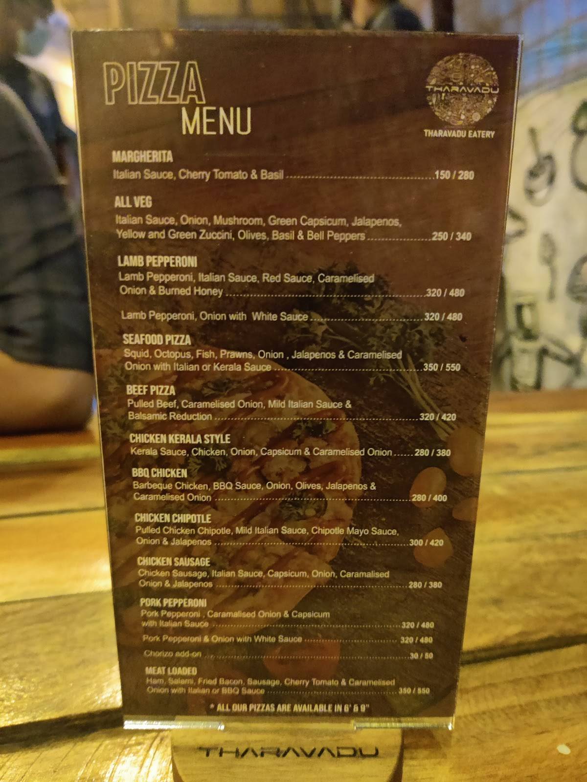 Menu at Tharavadu Eatery, Ernakulam, Kaloor - Kadavanthara Rd