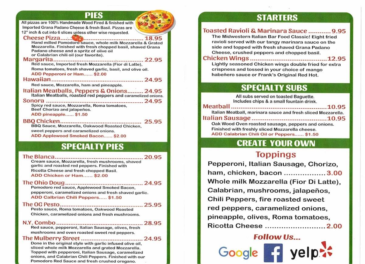 Menu at Express Market Ukiah pizzeria, Ukiah