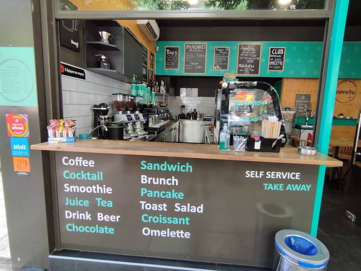 Menu at Expresso, Thessaloniki
