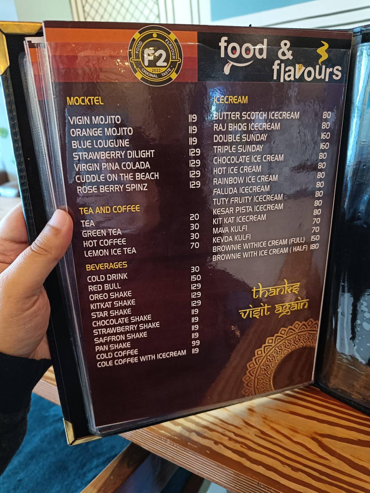 Menu at FOOD & FLAVOURS Cafe & restaurant, Bhopal