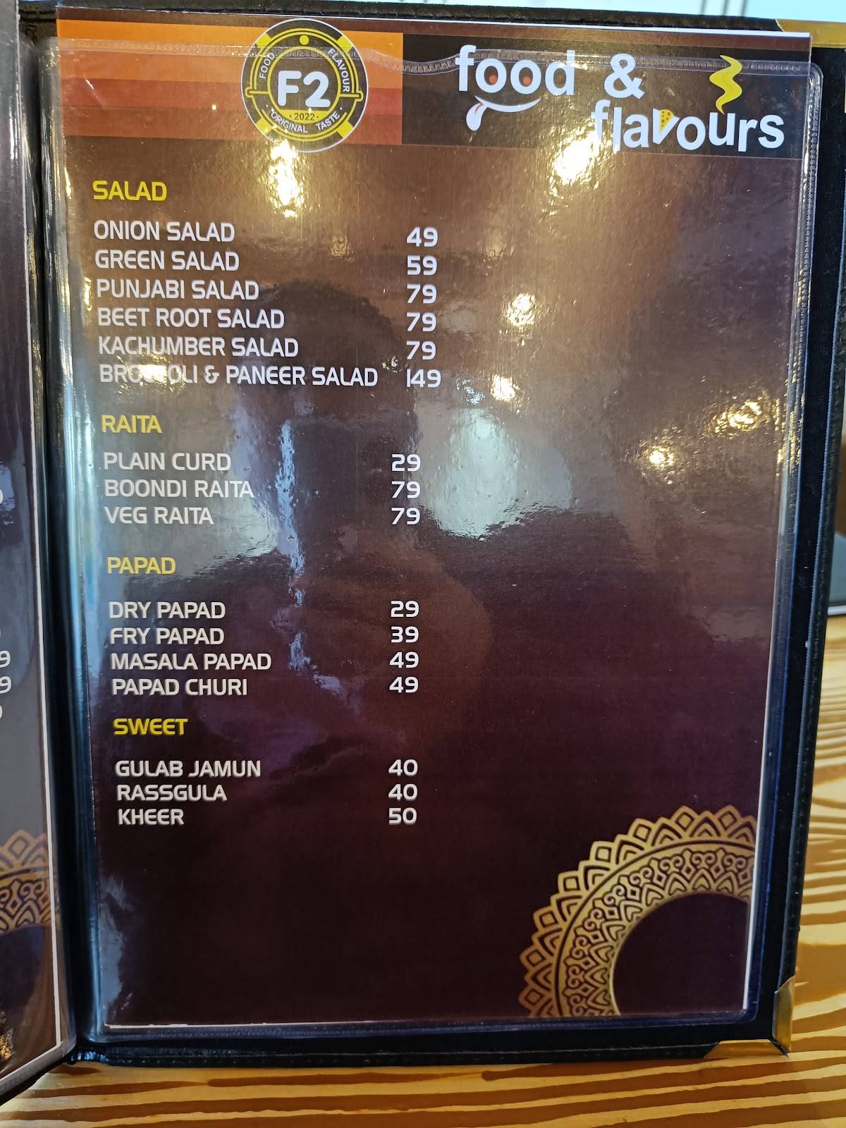 Menu at FOOD & FLAVOURS Cafe & restaurant, Bhopal