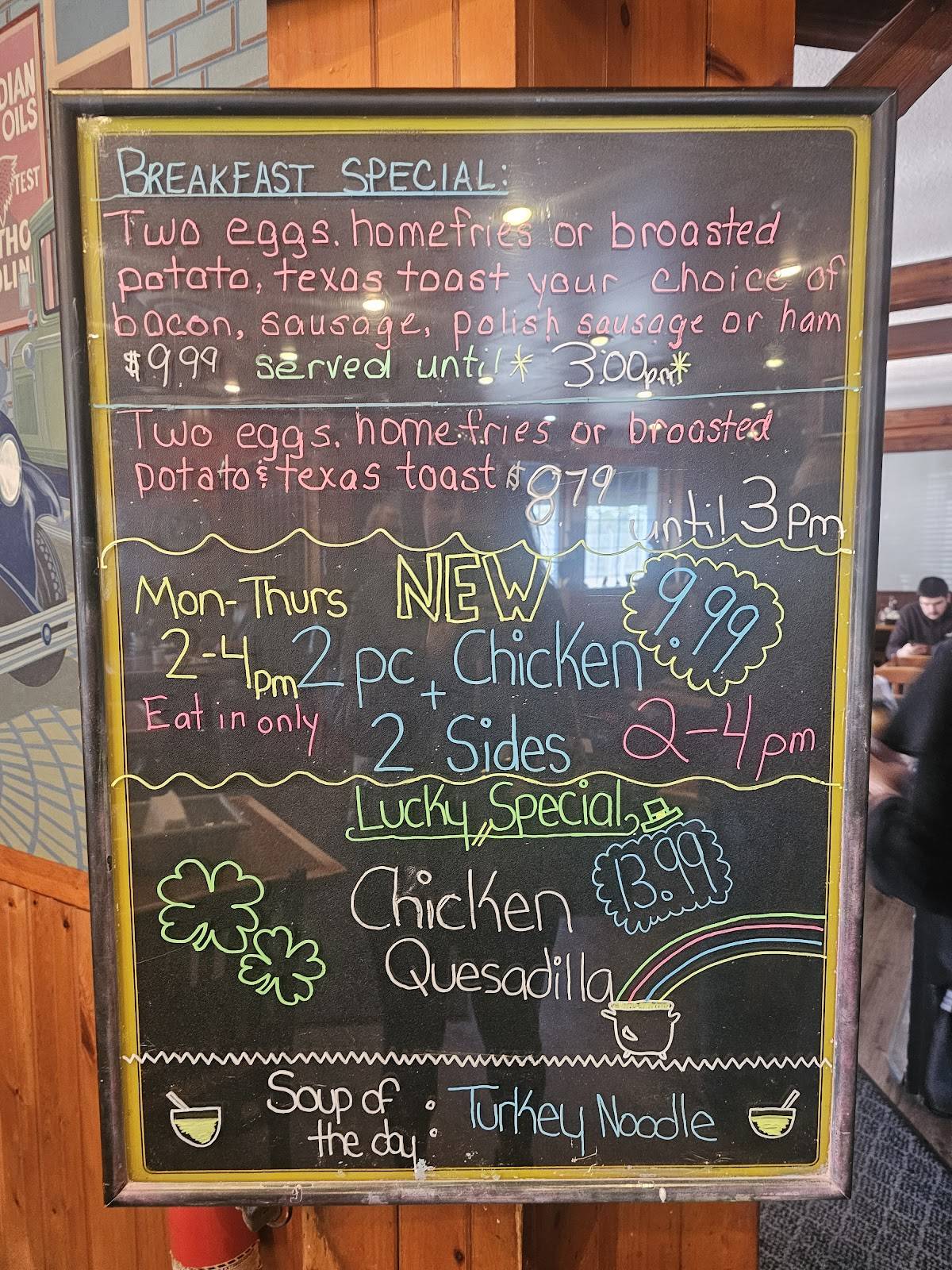 Menu at Falls Manor Restaurant, Niagara Falls