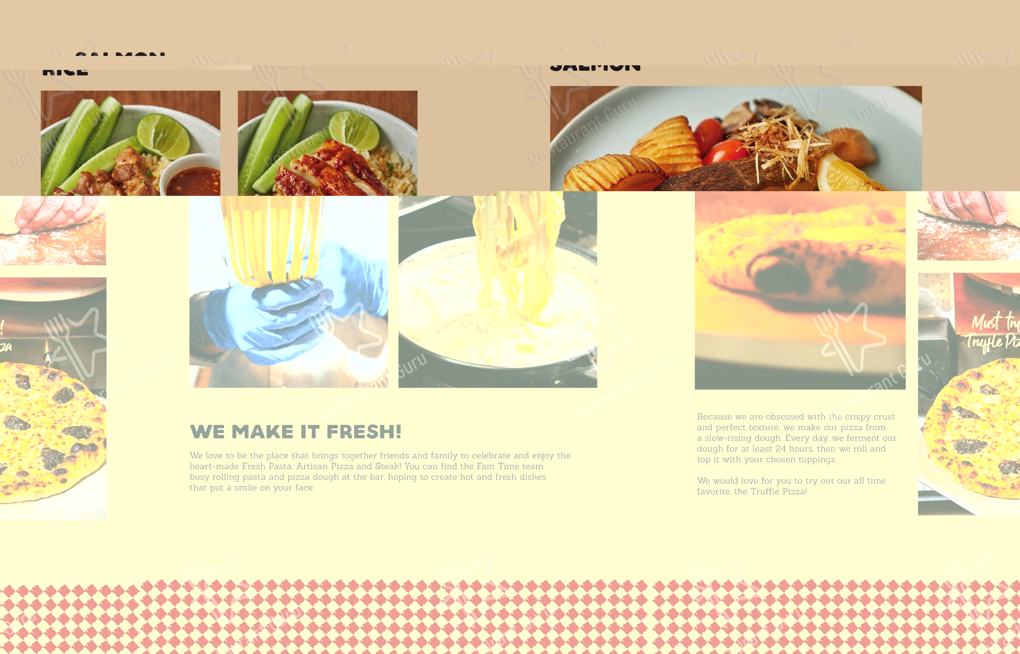 Menu at Fam Time Steak and Pasta restaurant, Bangkok, 25 5 Soi Sukhumvit 16