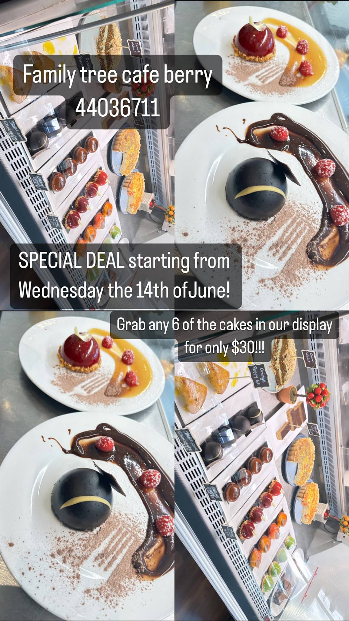 Carta de Family Tree Cafe & Restaurant, Berry