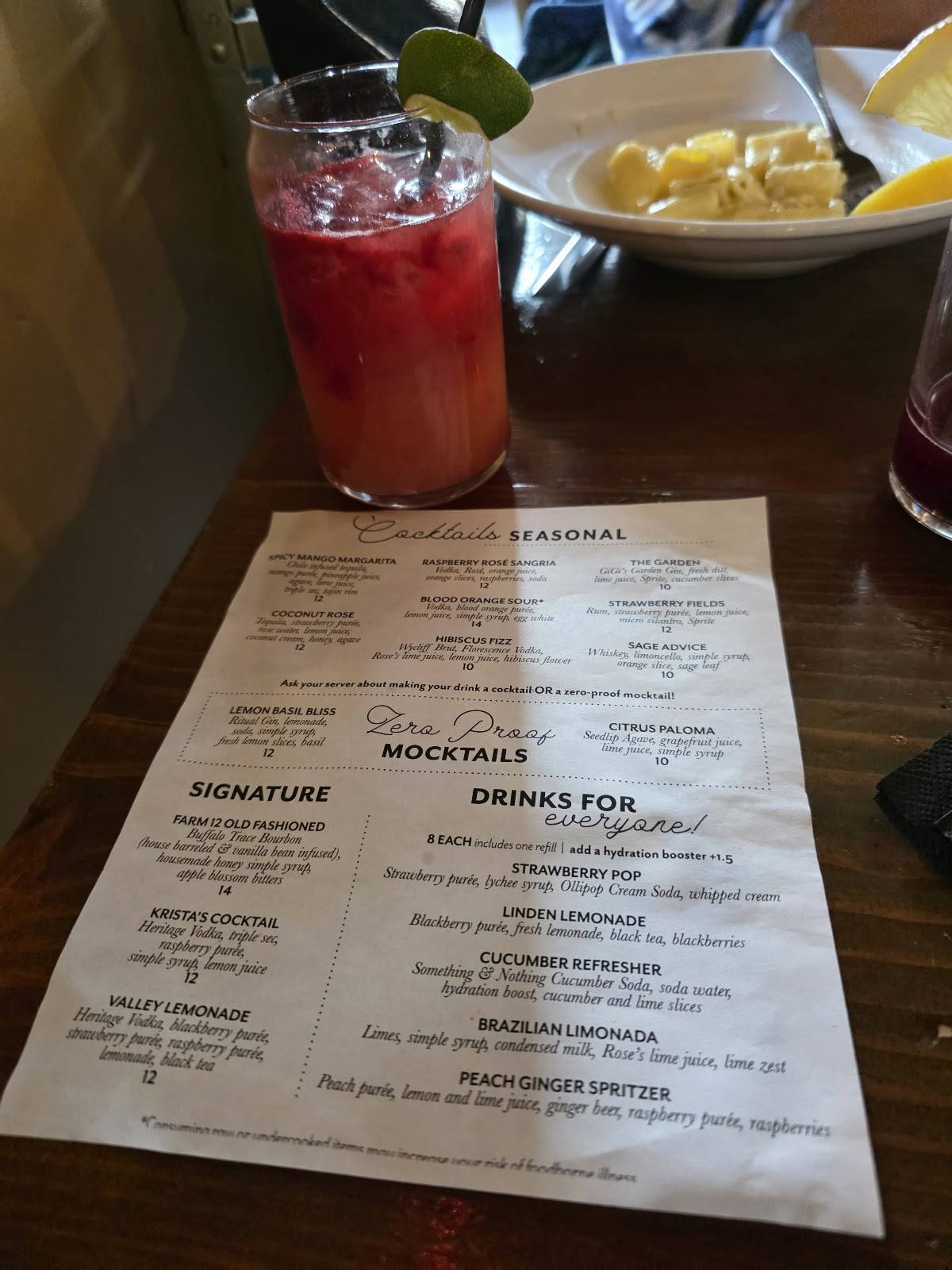 Menu at Farm 12 Restaurant, Puyallup