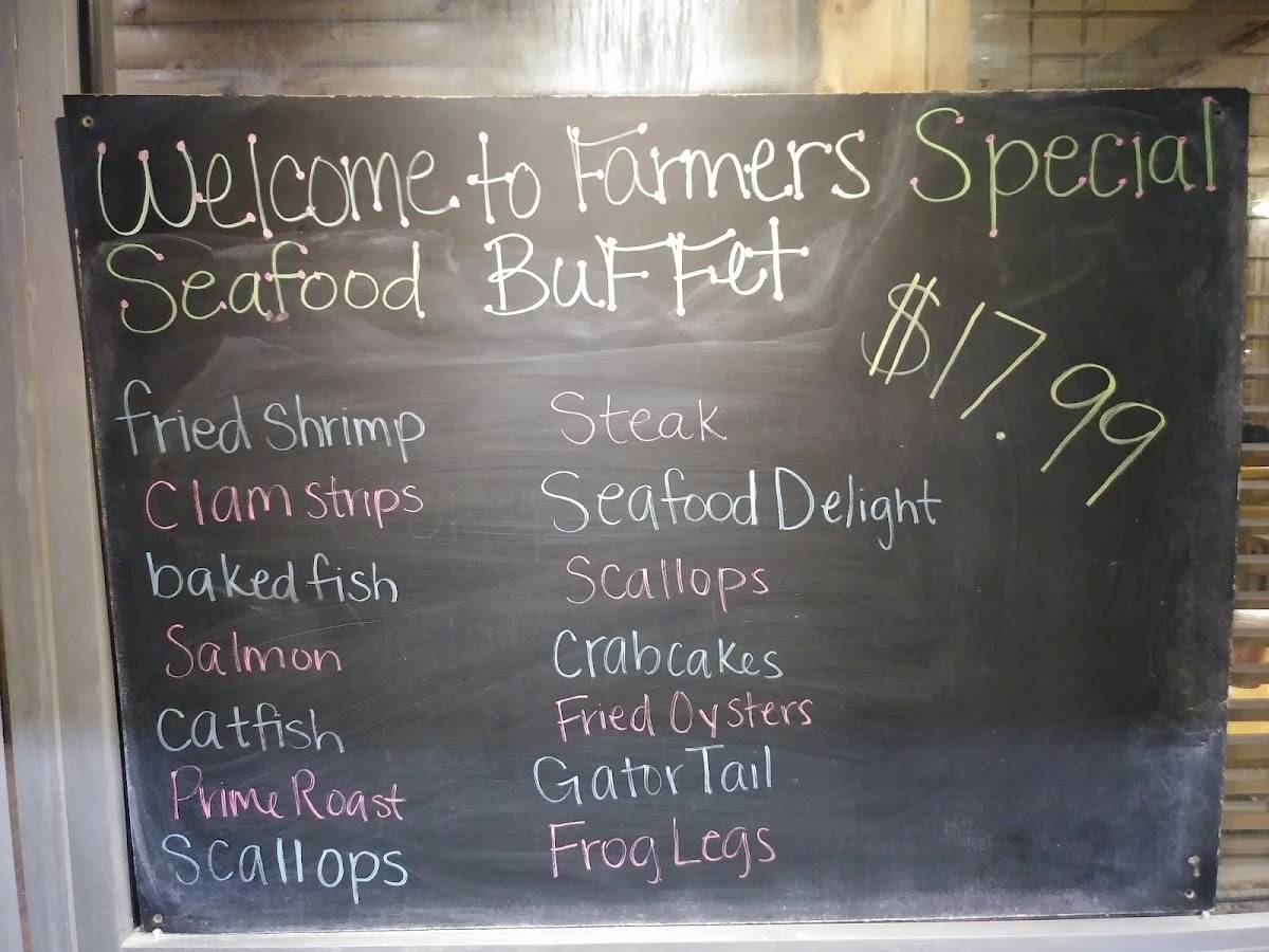 Menu at Farmers Family Restaurant, Murfreesboro