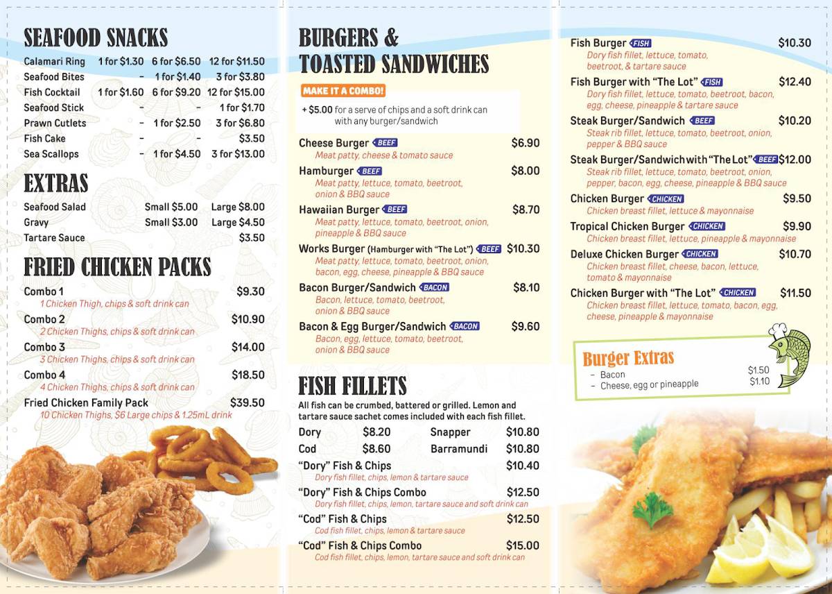 Menu at Fish Magic fast food, Redbank Plains, Shop 41