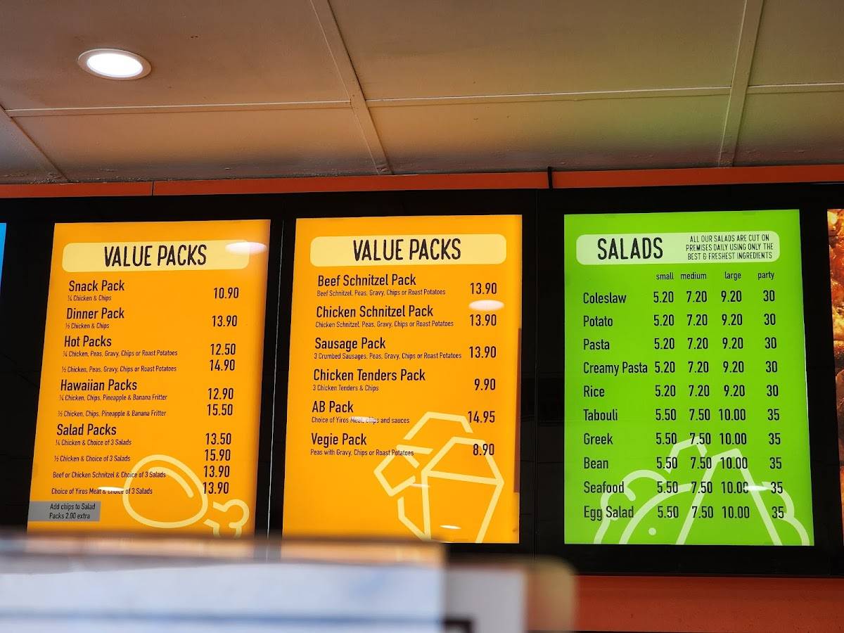 Menu at Golden Chicken fast food, O'Halloran Hill, 29 Main S Rd