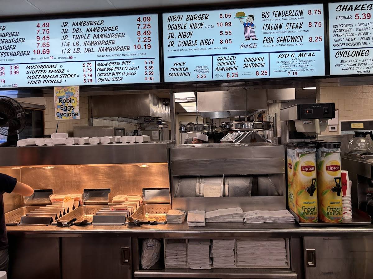 Menu at HiBoy Drive-In fast food, Independence, E Gudgell Rd