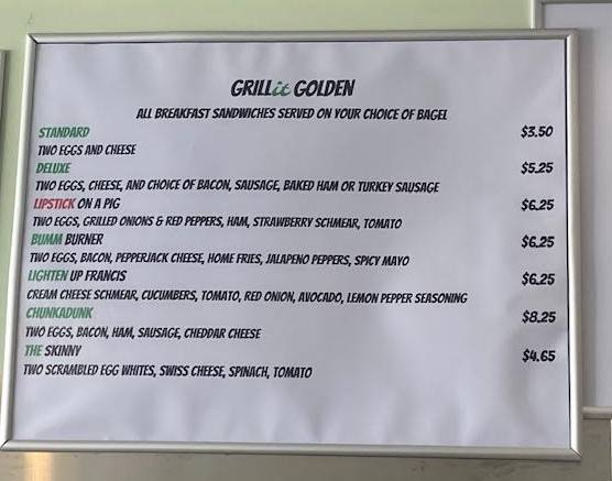 Menu at The Twisted Bagel Company fast food, Malta