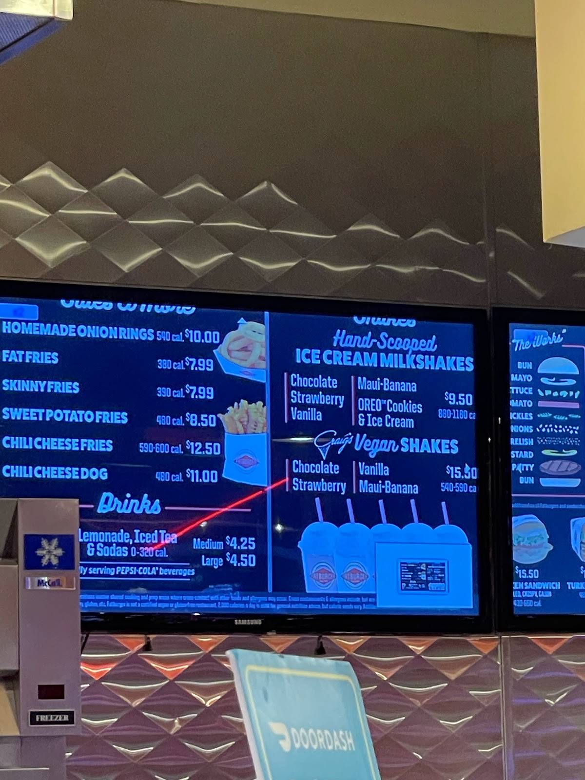 Menu at Fatburger fast food, Stateline, Harrah's Hotel & Casino