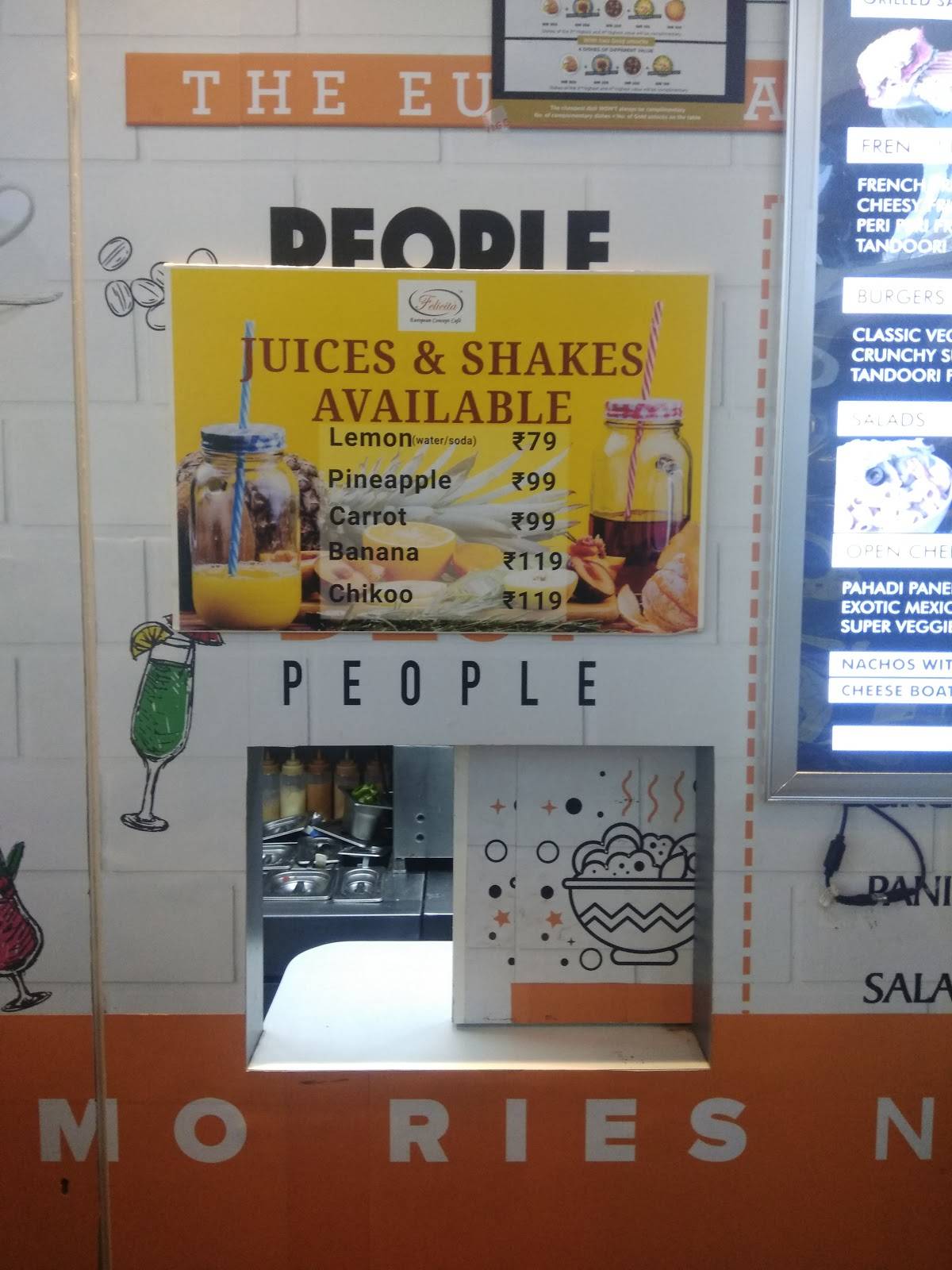 Menu at Felicita, Mumbai, 4V7V+C58