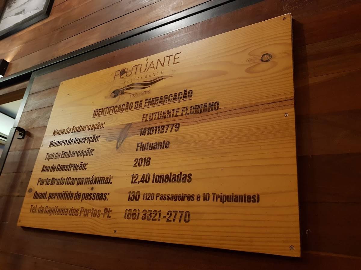 Menu em Flutuante Restaurante Floriano PI. Comida Regional, Floriano