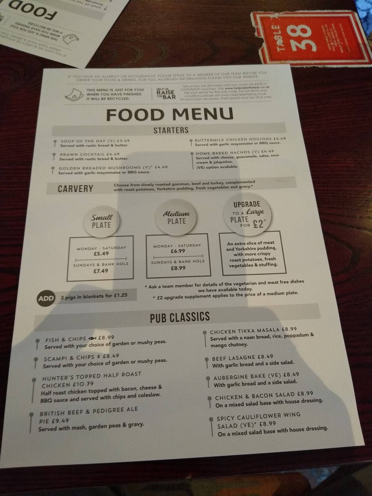 Menu at Flying Squirrel pub & bar, Bradford