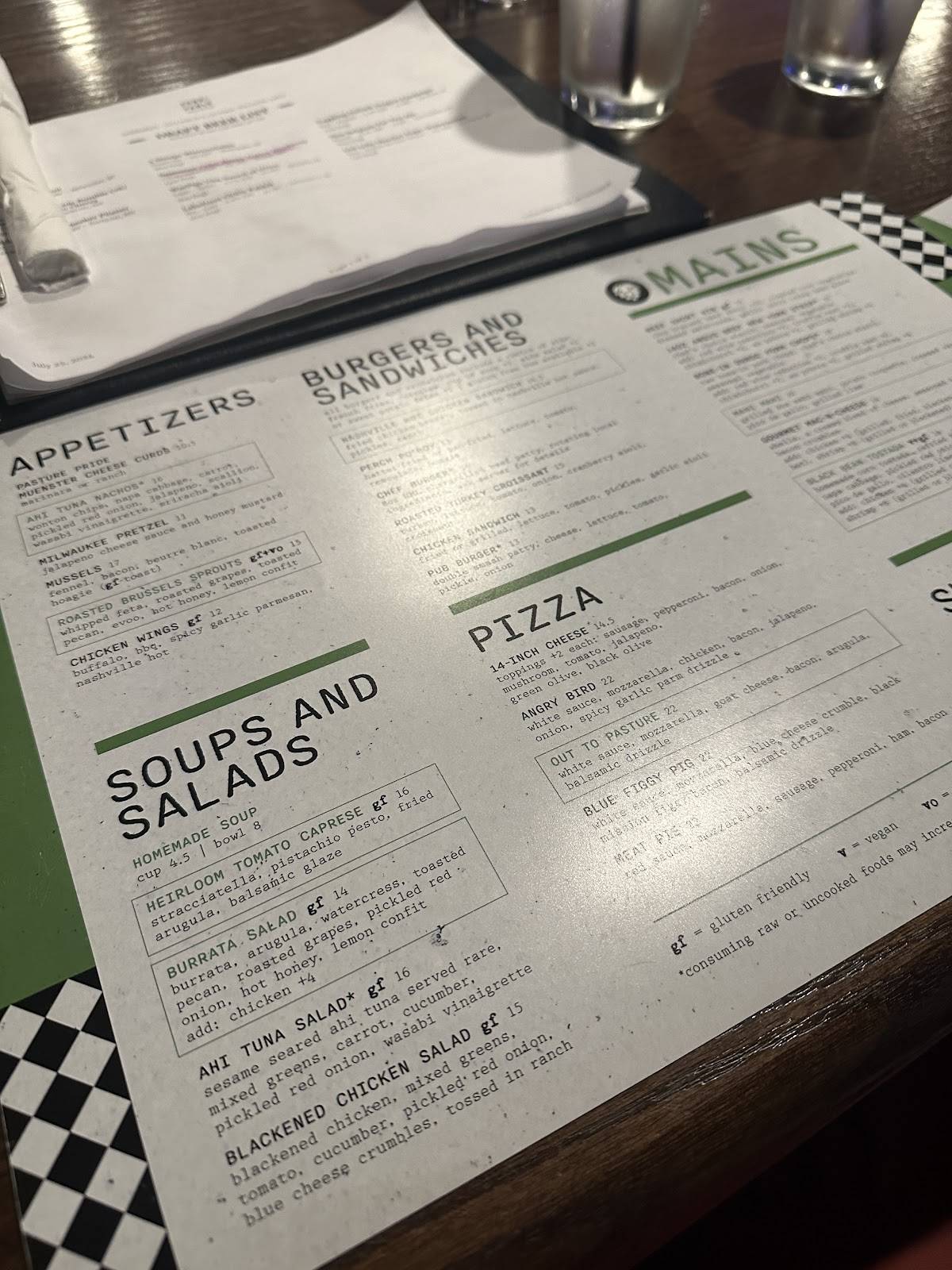 Menu at Fork & Fable Crafthouse pub & bar, La Crosse