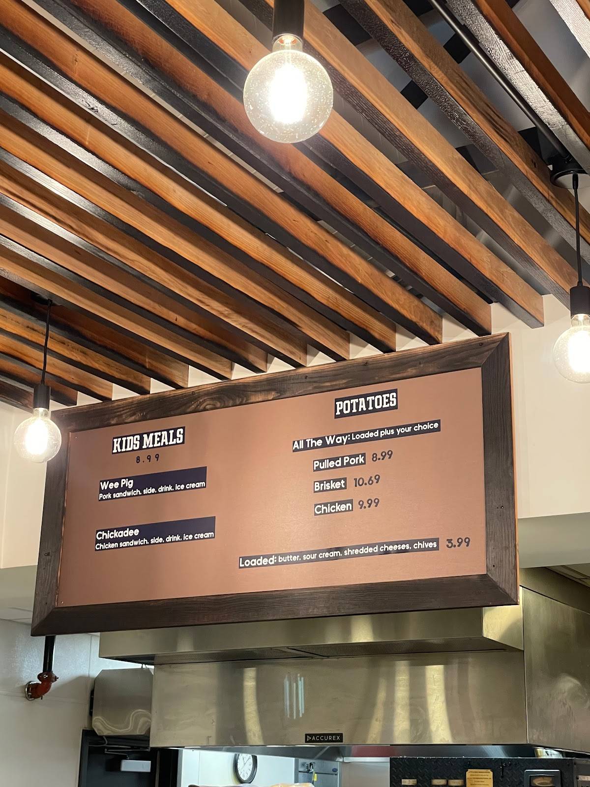Menu at Blue Ember Smokehouse BBQ, Fort Smith