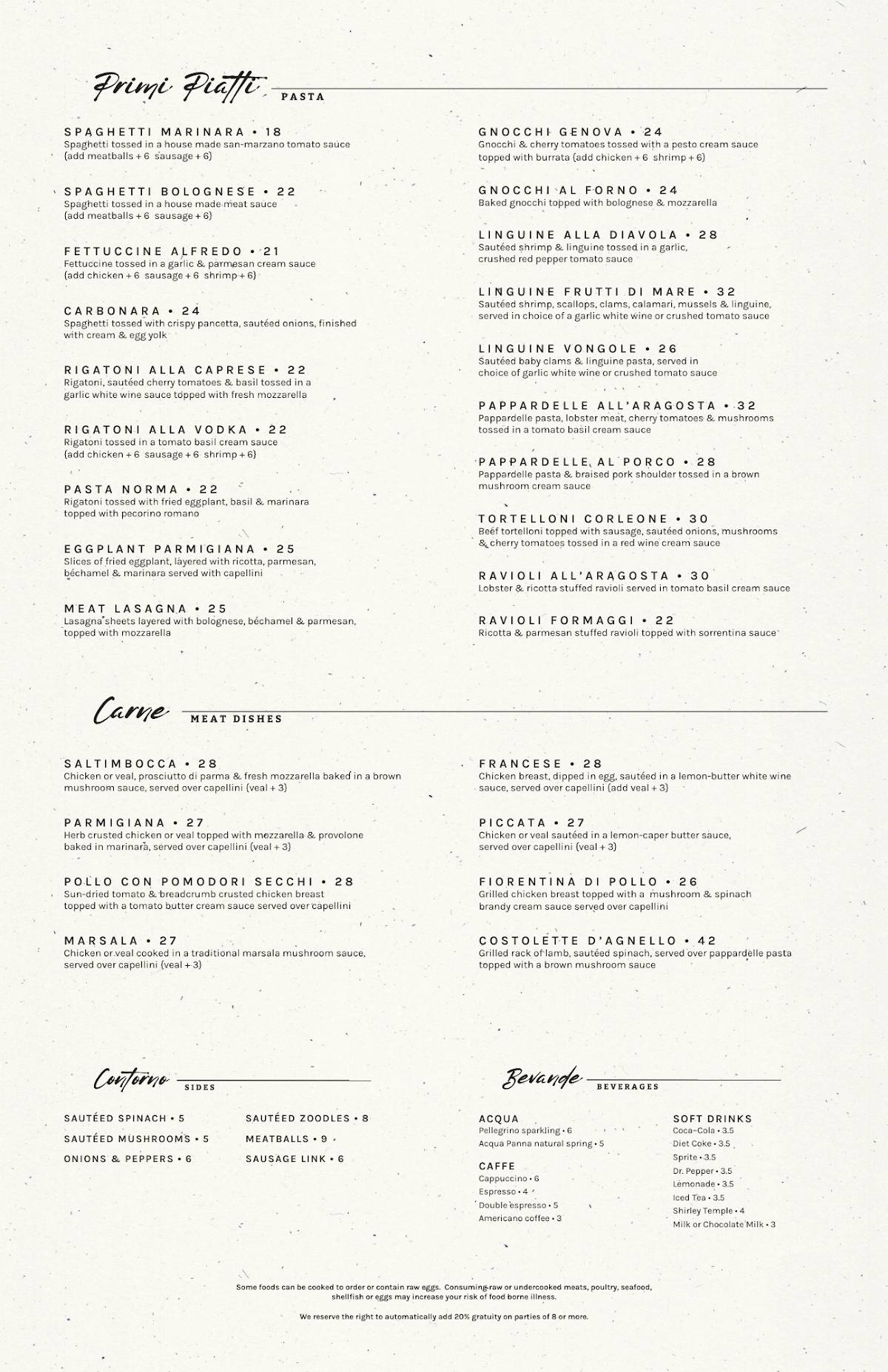 Menu at Clemenza's at Uptown pizzeria, Fort Walton Beach, 75 Eglin Pkwy ...