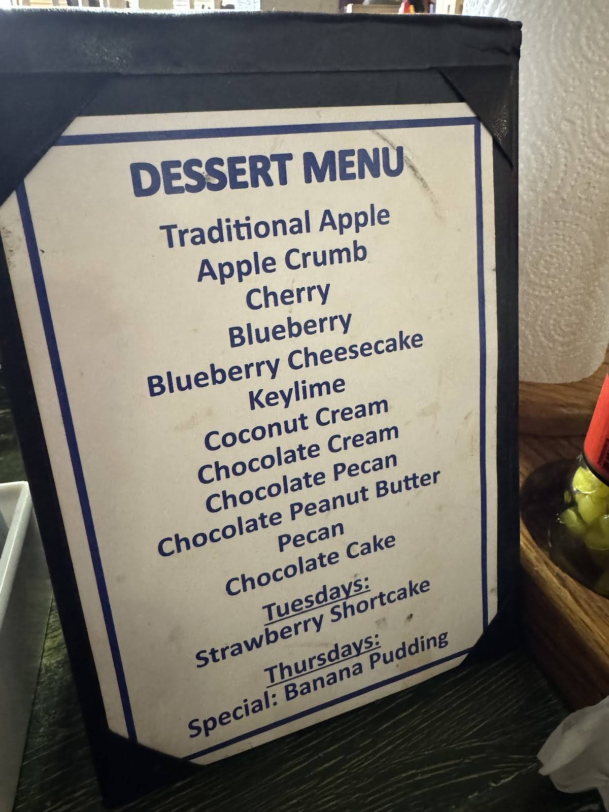 Menu at Mary's Kitchen restaurant, Fort Walton Beach, 99 Eglin Pkwy NE