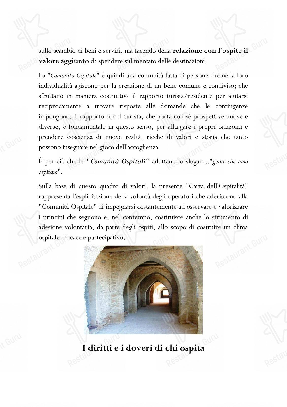 Menu da Locanda Del Conte Vico ristorante, Fossato di Vico