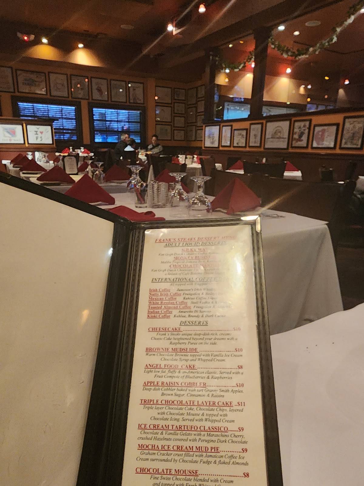 Menu at Frank's Steaks In Jericho pub & bar, Jericho, 4 Jericho Turnpike