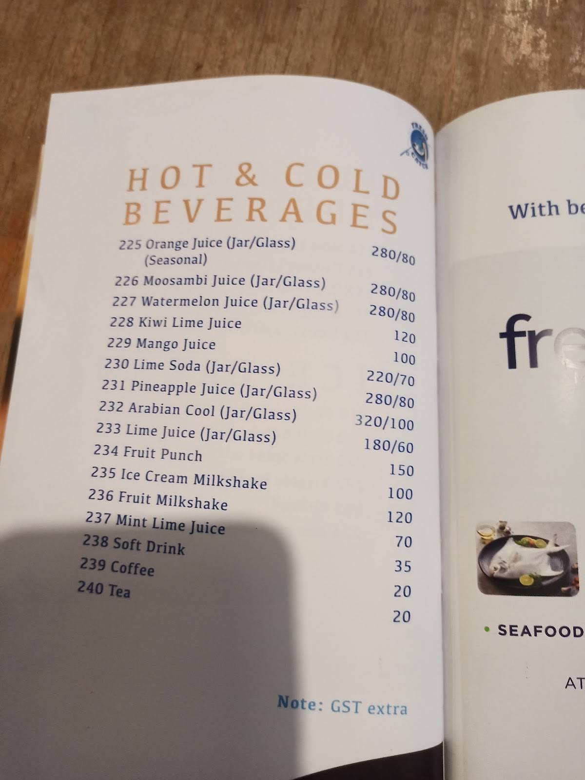 Menu at Fresh Catch Seafood Restaurant, Mysuru, /3