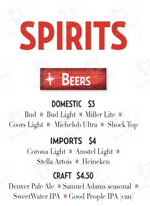 Menu at Full Moon Bar-B-Que, Alabaster, 470 Colonial Promenade Pkwy