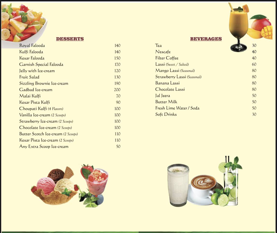 Menu at GARNISH Worli, Mumbai, 261