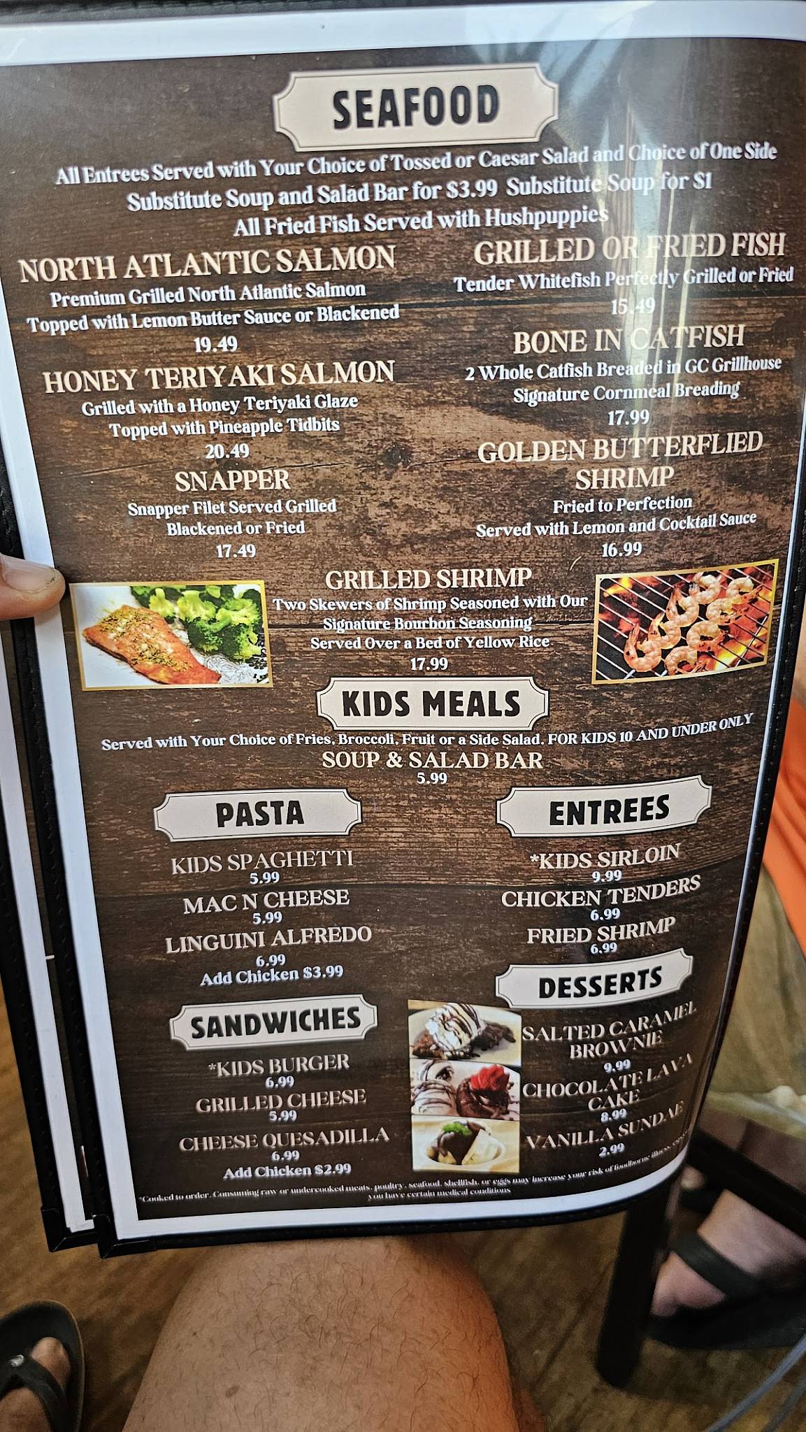 Menu at GC Grill House by Golden Corral restaurant, Lake Placid