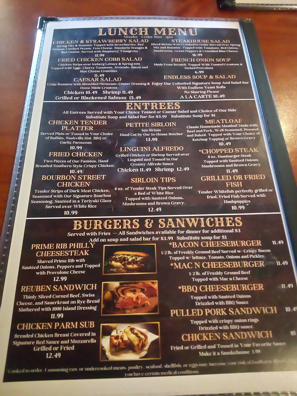 Menu at GC Grill House by Golden Corral restaurant, Lake Placid