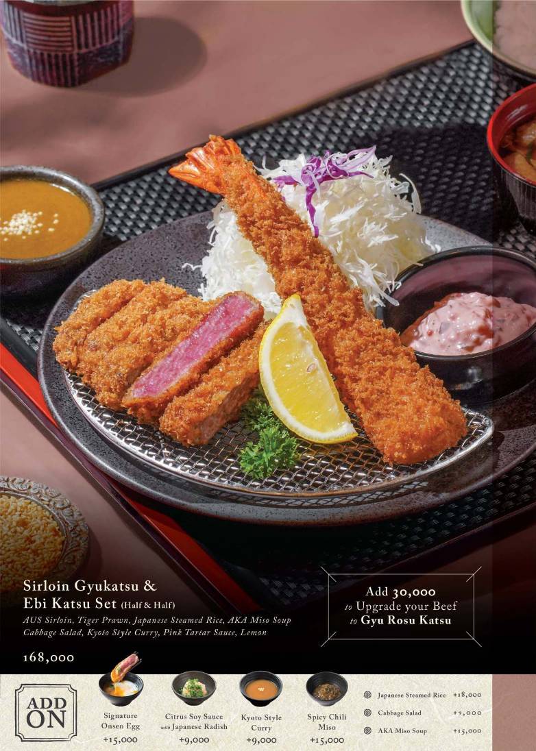 Menu at Gyukatsu Kyoto Katsugyu AEON MALL Deltamas restaurant, Bekasi ...