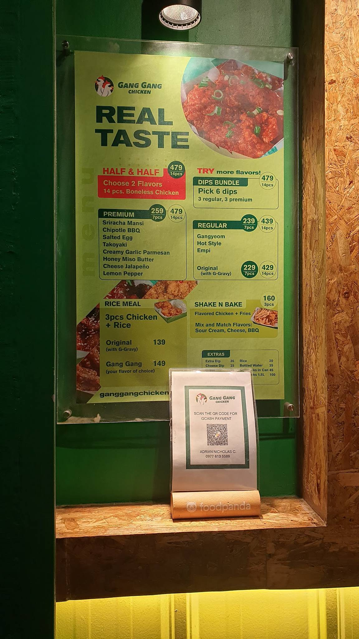Carta del restaurante Gang Gang Chicken - Cubao 20th Avenue, Ciudad Quezon