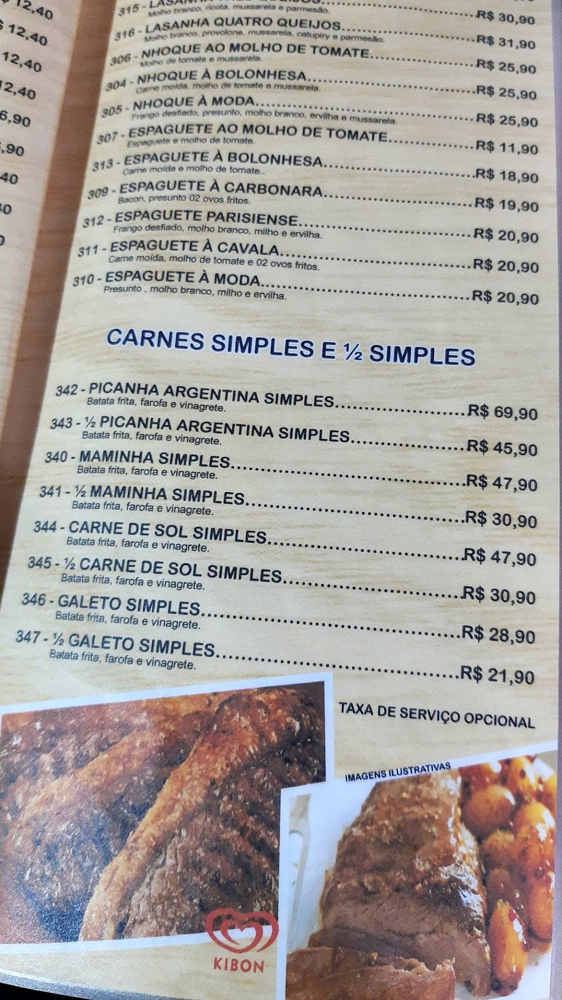 Menu em Garota da Beira mar restaurante, Olinda, Av. Min. Marcos Freire