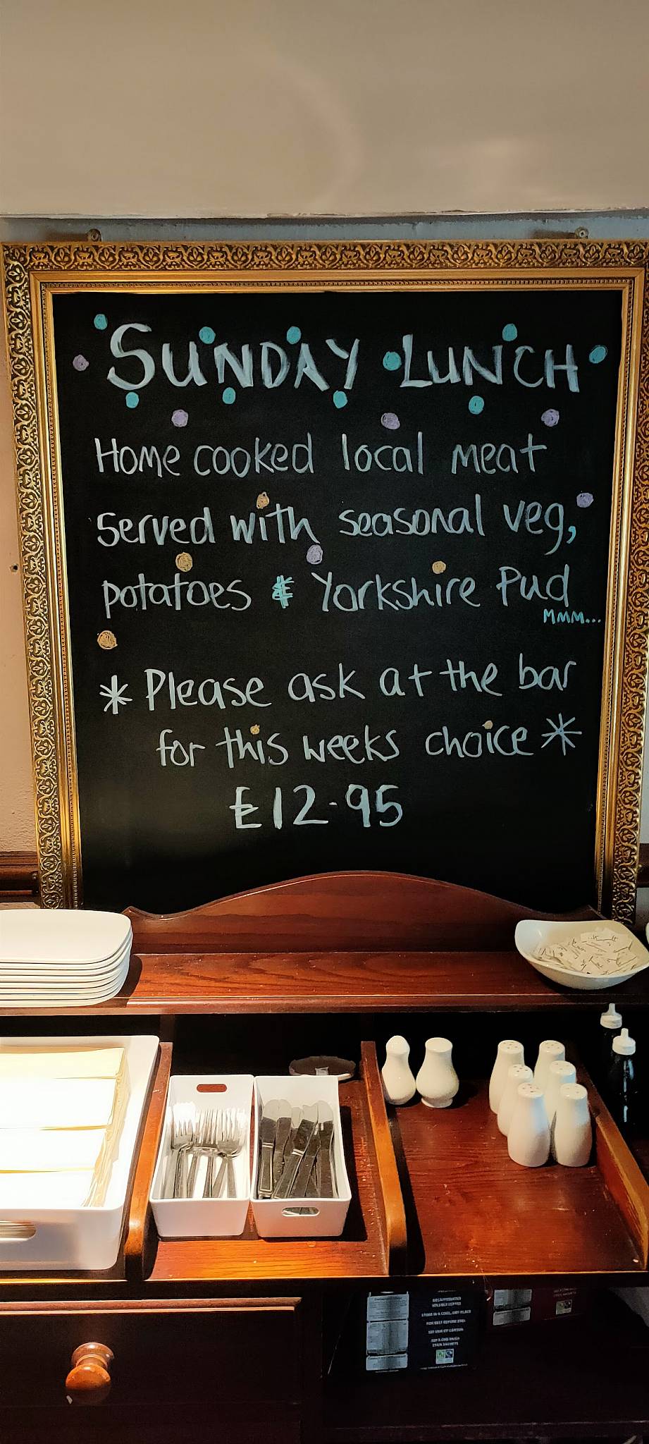 Menu at Wheatsheaf pub & bar, Garstang, 1 Park Hill Rd