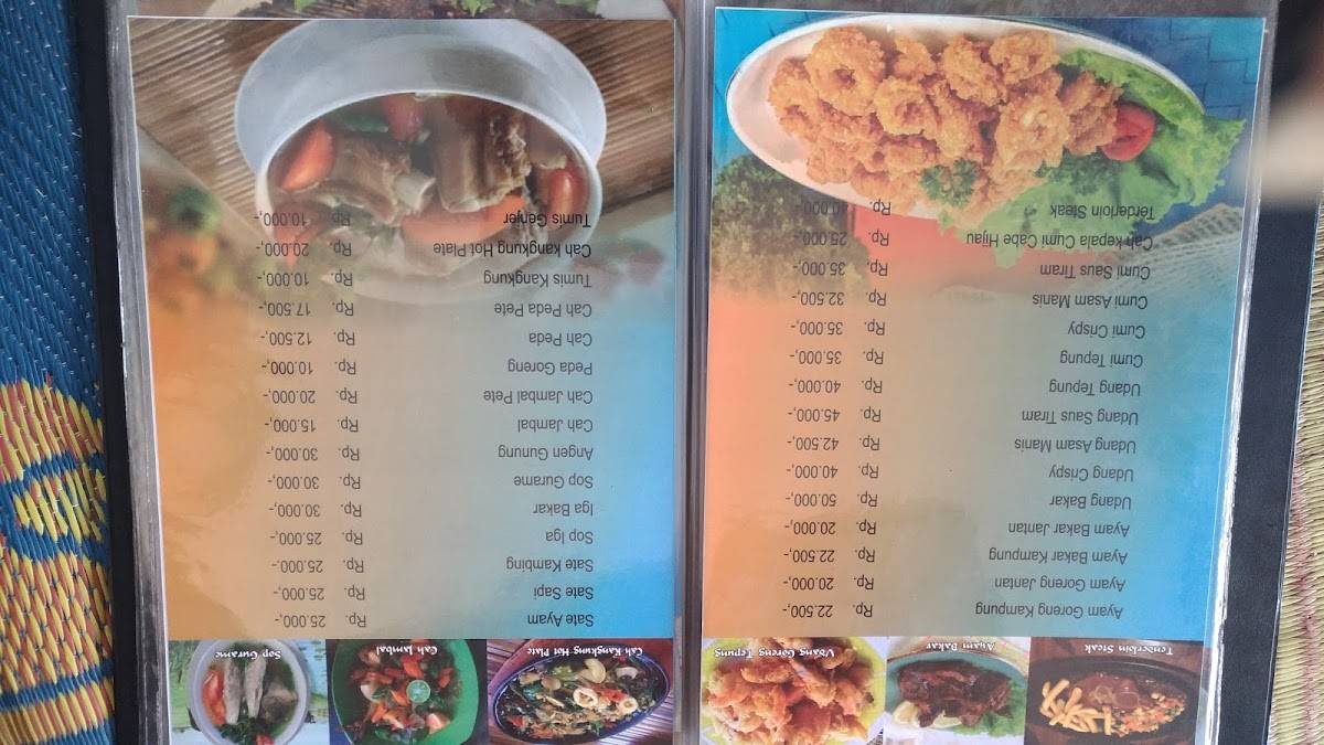 Carta de Genah Calik Traditional Sundanese Restaurant, Tasikmalaya