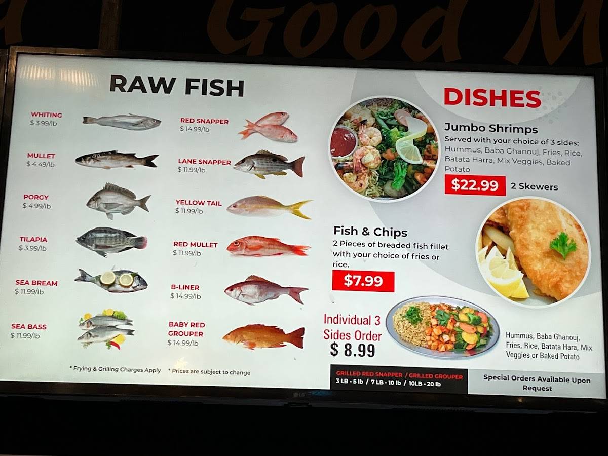 Menu at Ghadir meat & Restaurant, London