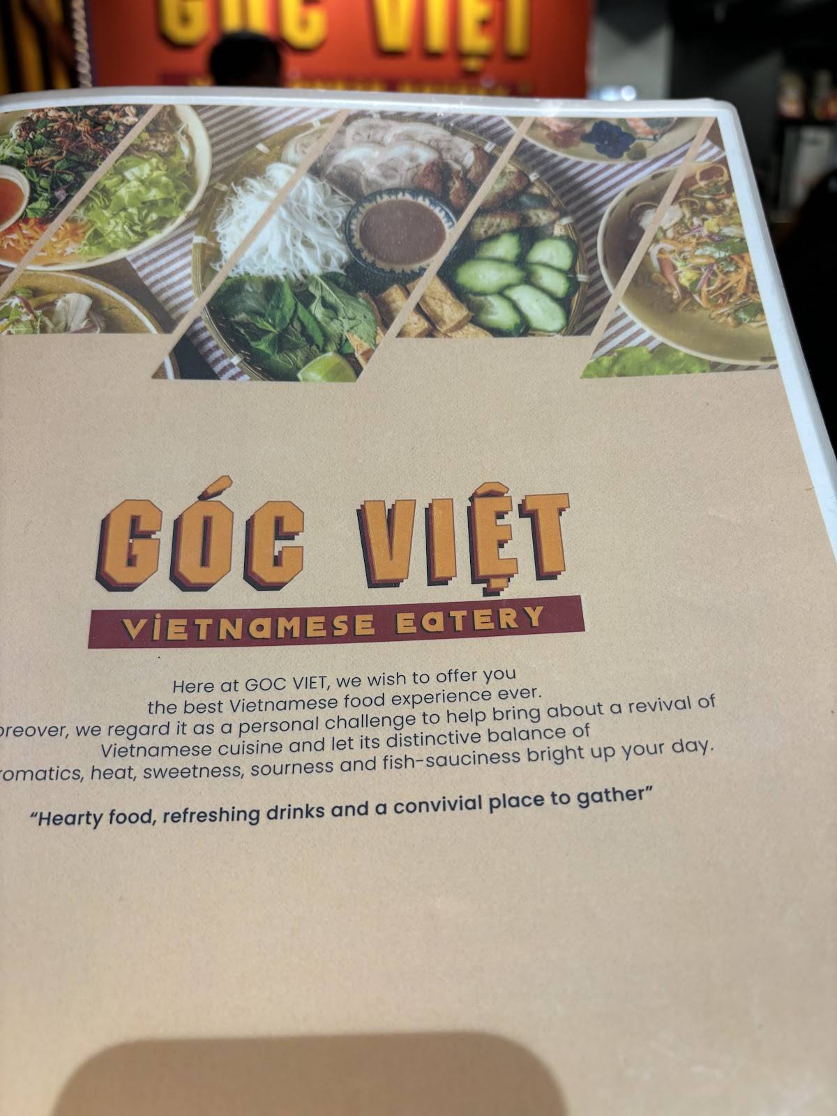 Menu at Goc Viet Vietnamese Eatery restaurant, Sunnybank
