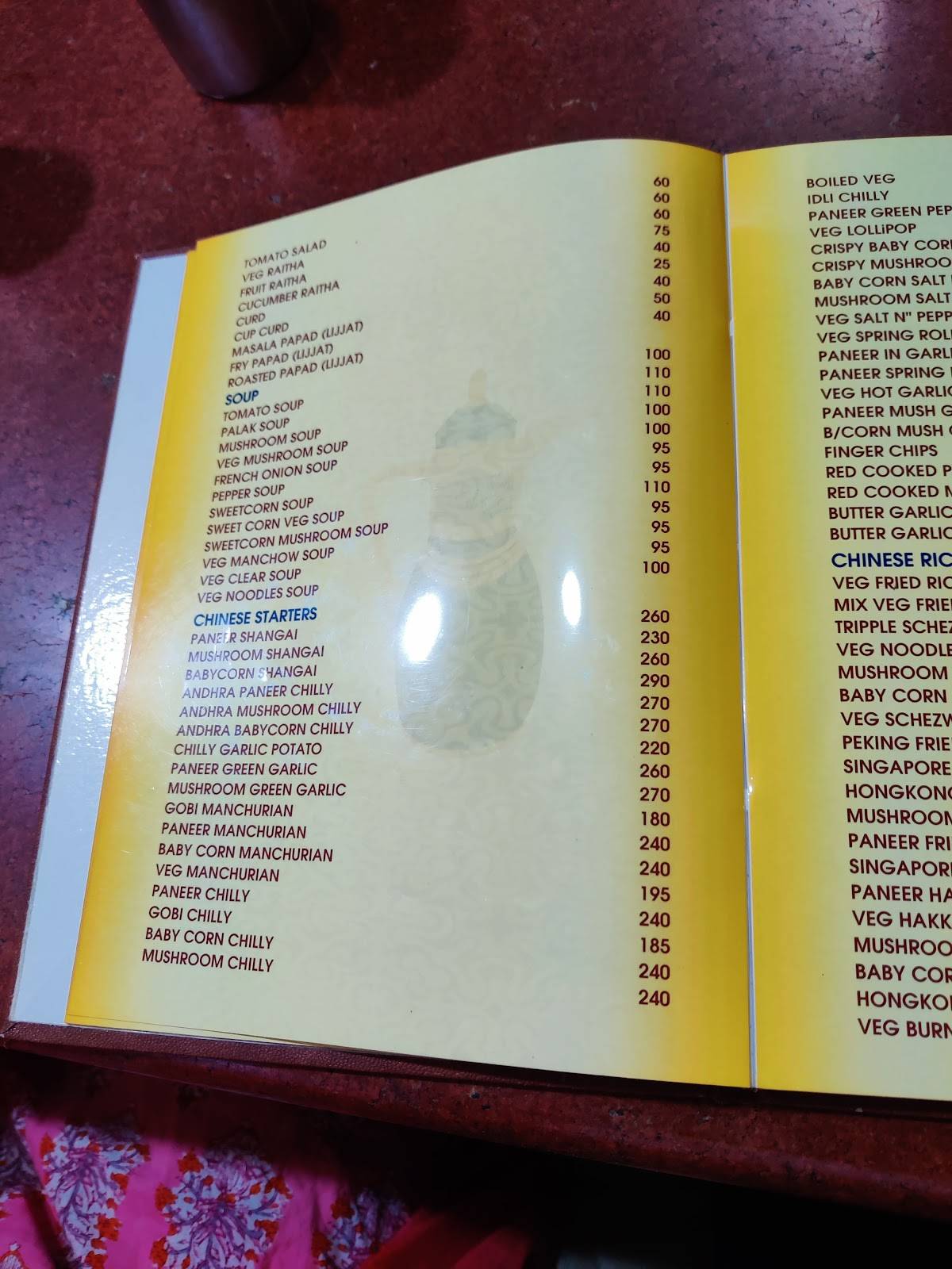Menu at Gokul Krishna Veg Restaurant, Udupi