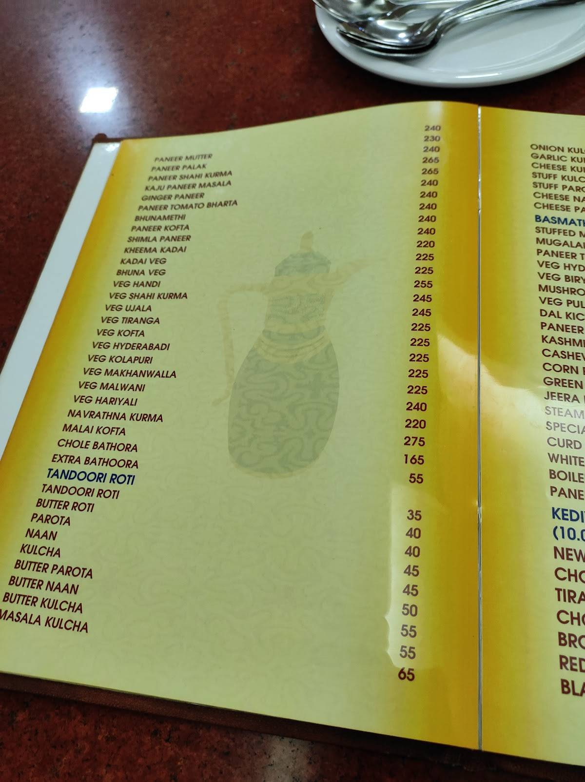 Menu at Gokul Krishna Veg Restaurant, Udupi