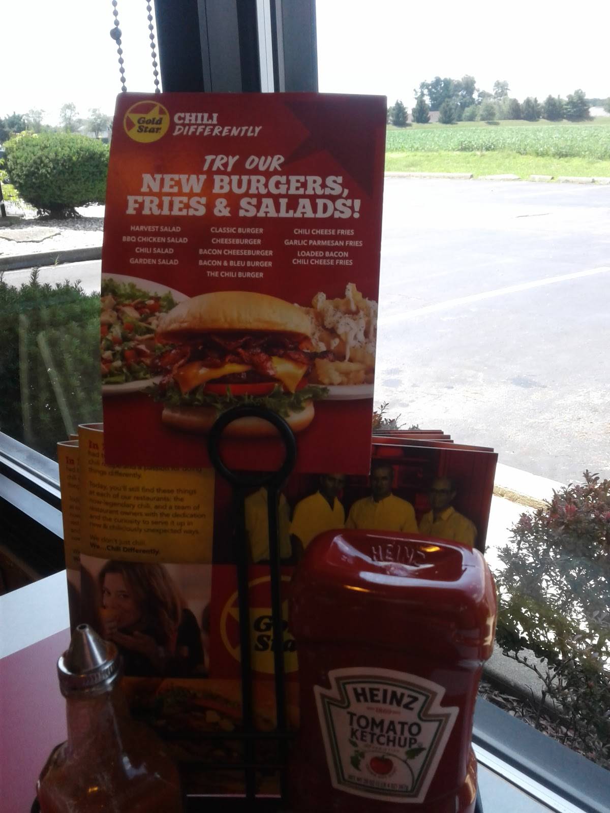 Menu at Gold Star fast food, Batavia, Winemiller Ln